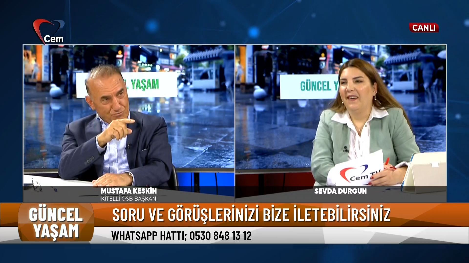 İkitelli OSB Yönetim Kurulu Başkanı Mustafa KESKİN Cem TV’de – İOSB